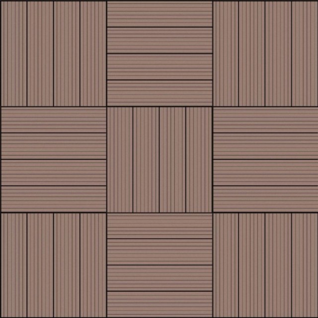 Dala WPC culoare cafeniu 30x30cm, DAL-CWPC 300x300 | Parchet Decolandia.ro