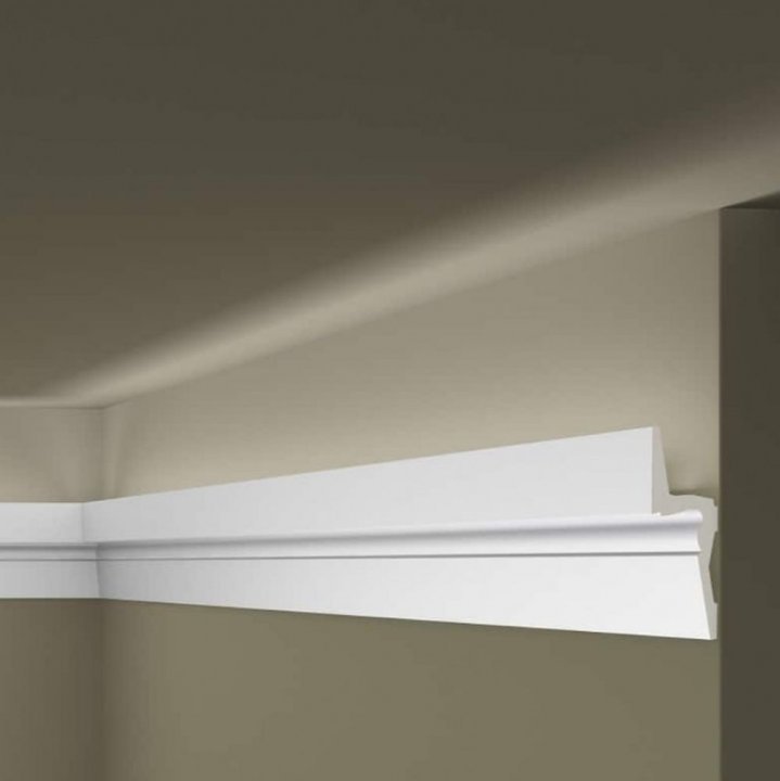 Cornisa tavan iluminat, IL8, polimer dur, 150x50x2000mm | Parchet ...