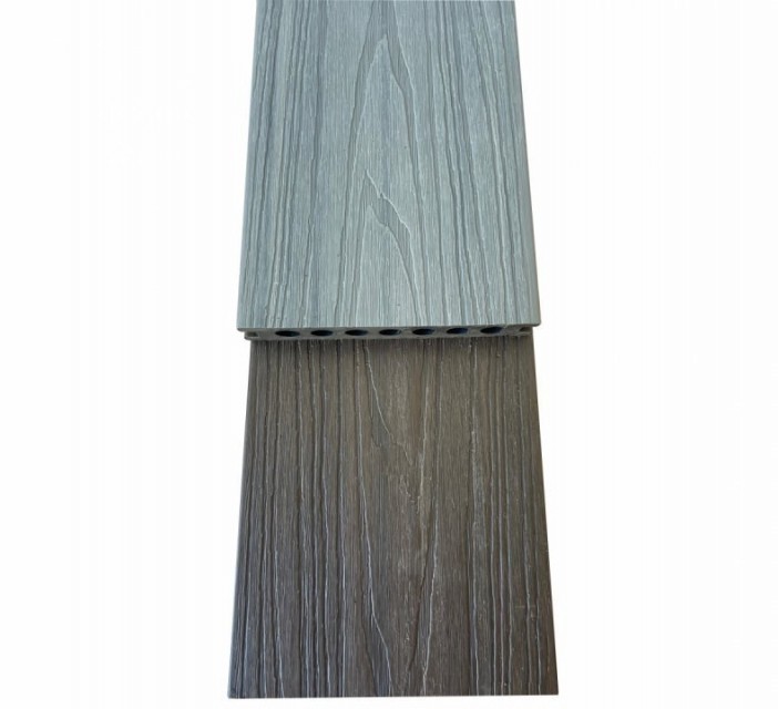 Pardoseala exterior compozit deck WPC (coextrudat), bicolor, cu strat ...