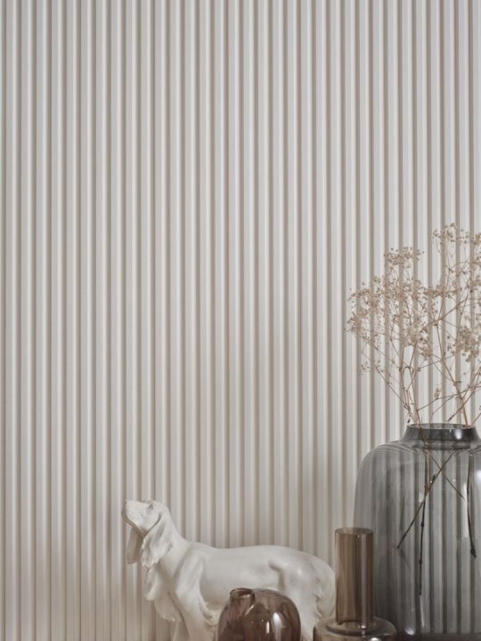 Riflaj decorativ Vox Linerio S-Line, alb, 2650x122x12 mm | Parchet ...